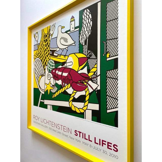 Roy Lichtenstein Estate Lithograph Print Framed Pop Art Exhibition ...