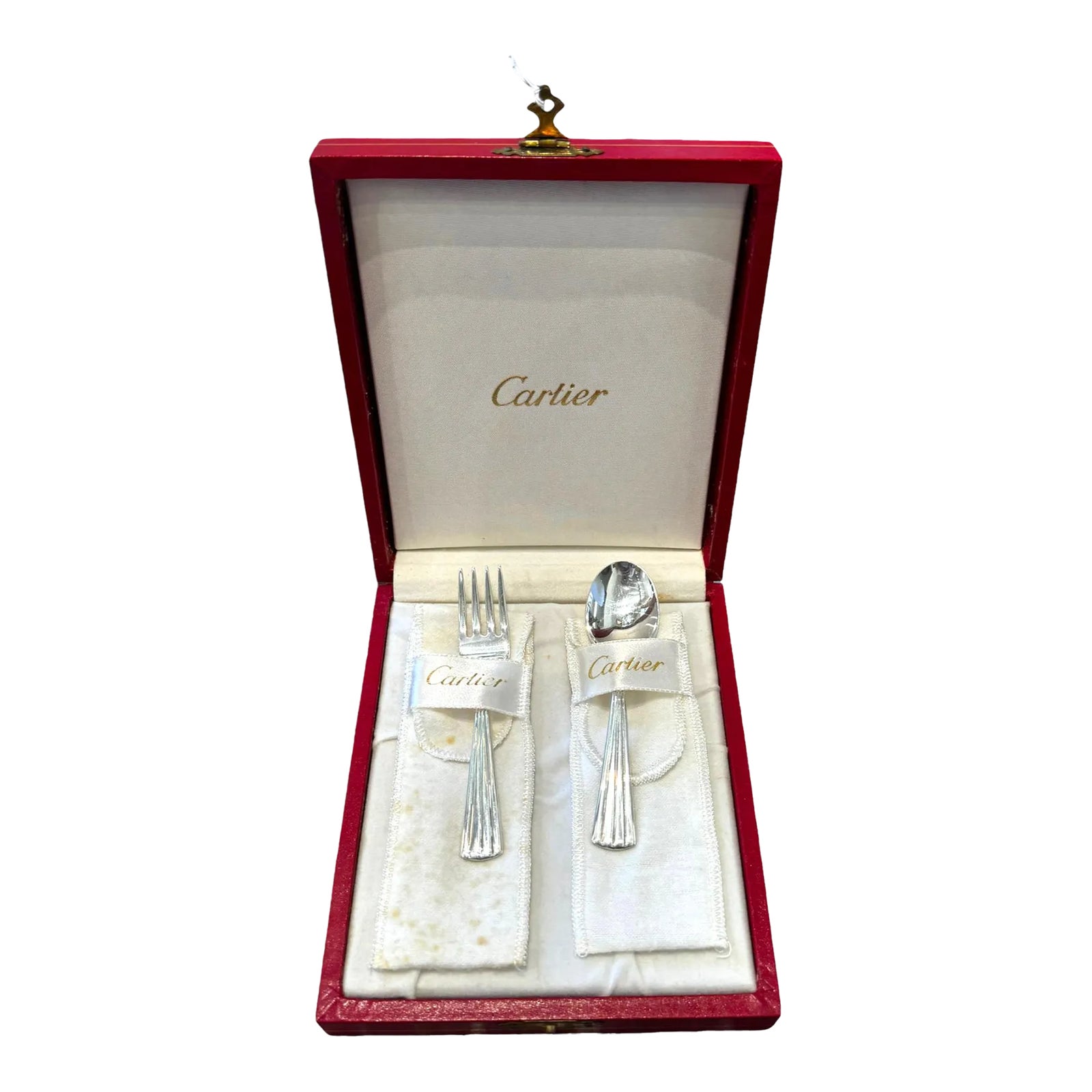 1990s Cartier Kid’s Sterling Utensils- Set of 2 | Chairish