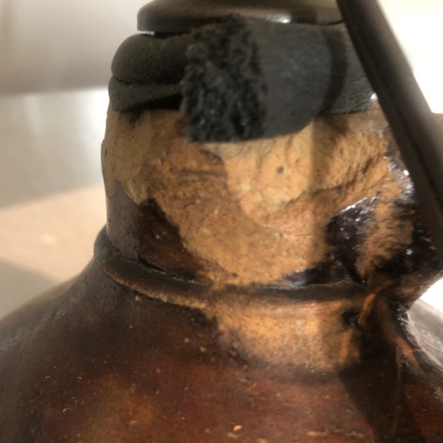 Vintage Stone Wear Lamp & Shade | Chairish