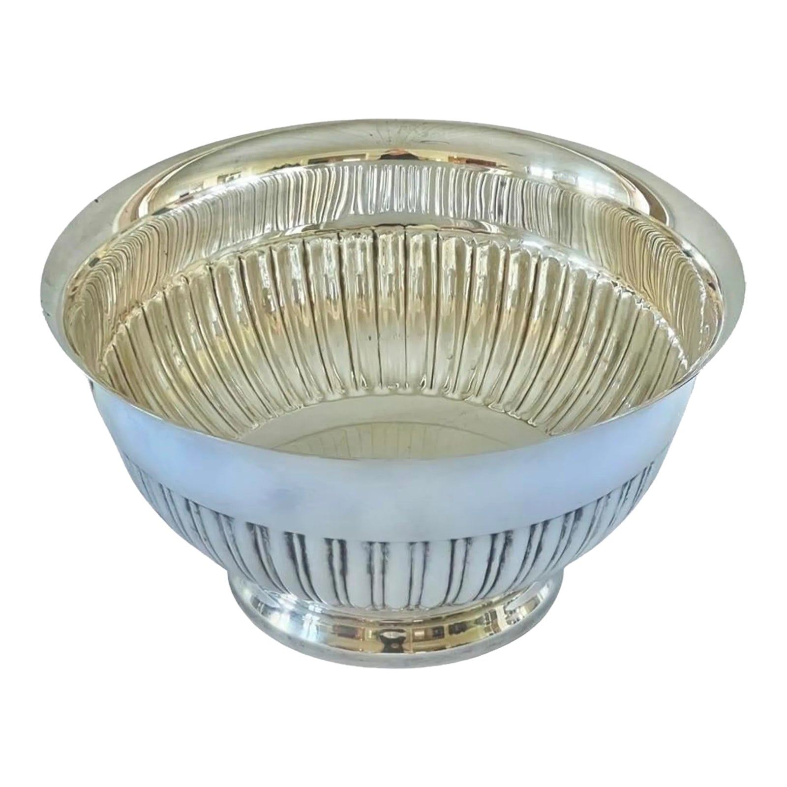 Vintage Towle Silversmiths Large Footed Silver Bucket Tub Serving ...