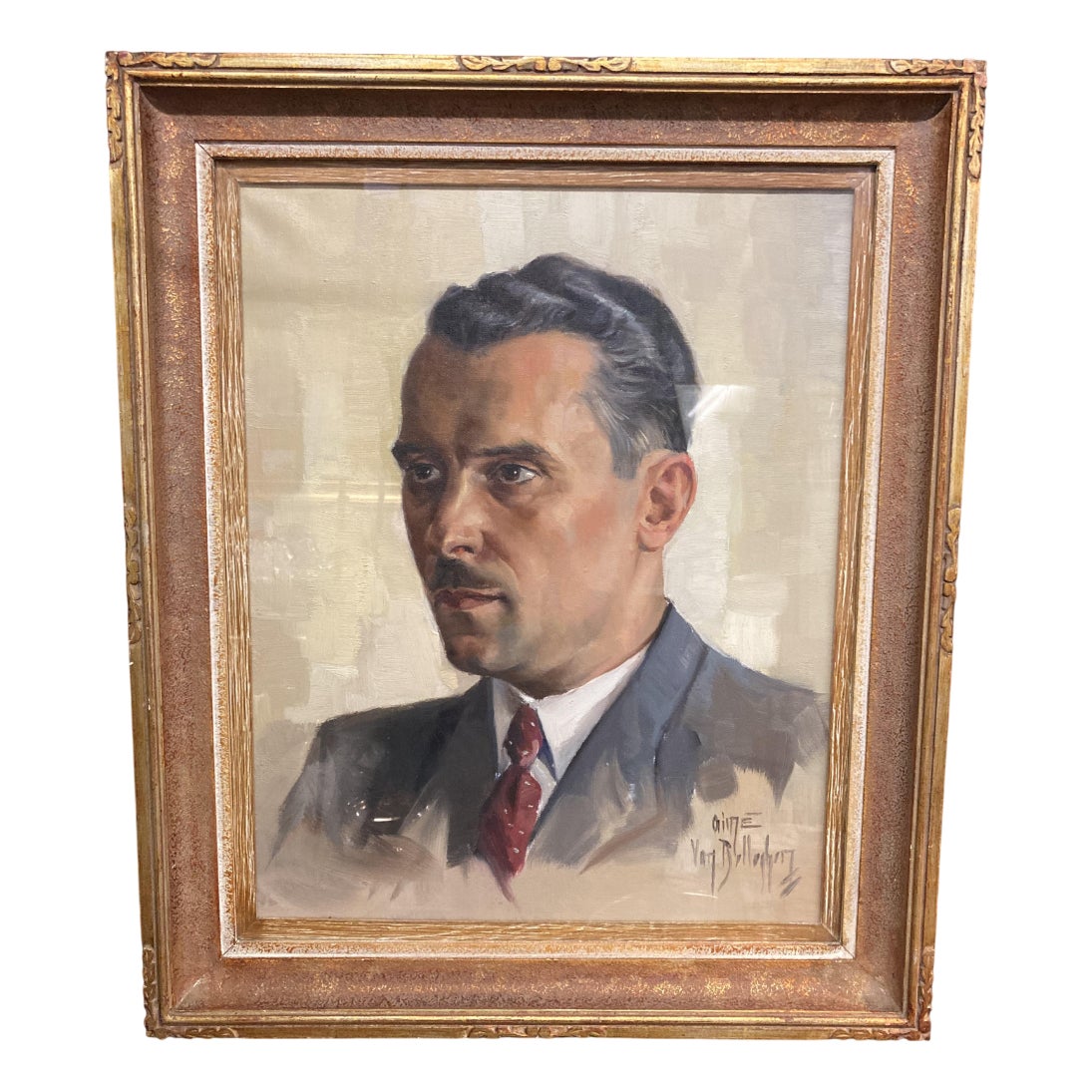 Aimé Van Belleghe, Portrait of René Brondel, 1920s, Oil on Canvas ...