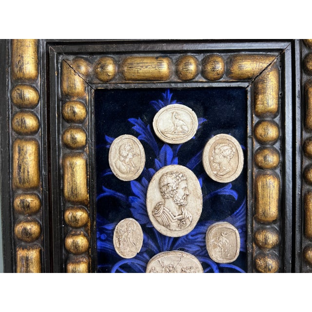 Baroque Style Wood Frame With 19th Century Italian Grand Tour Plaster ...