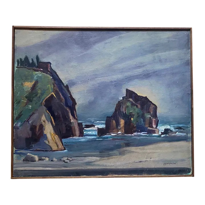 Original Landscape Painting by Louis L. Bergmann | Chairish