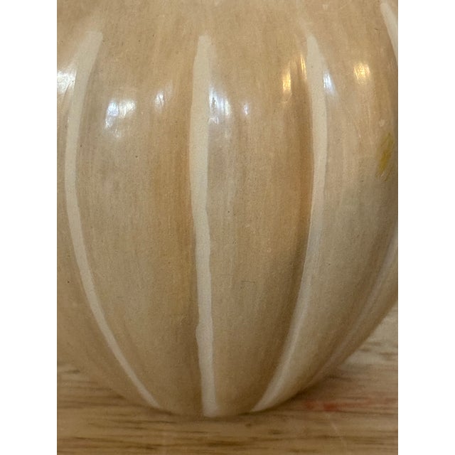 1960s Juanita Fragua Jemez Pueblo Melon Pot Yellow Ware Pot | Chairish