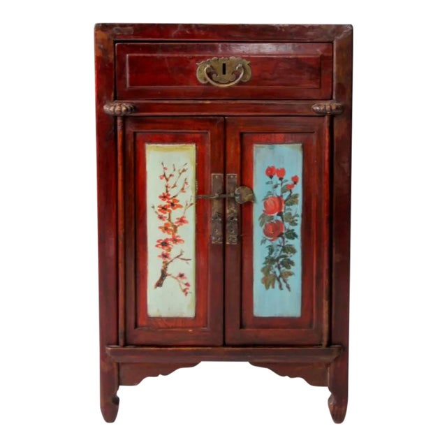 Vintage Chinese Nightstand | Chairish