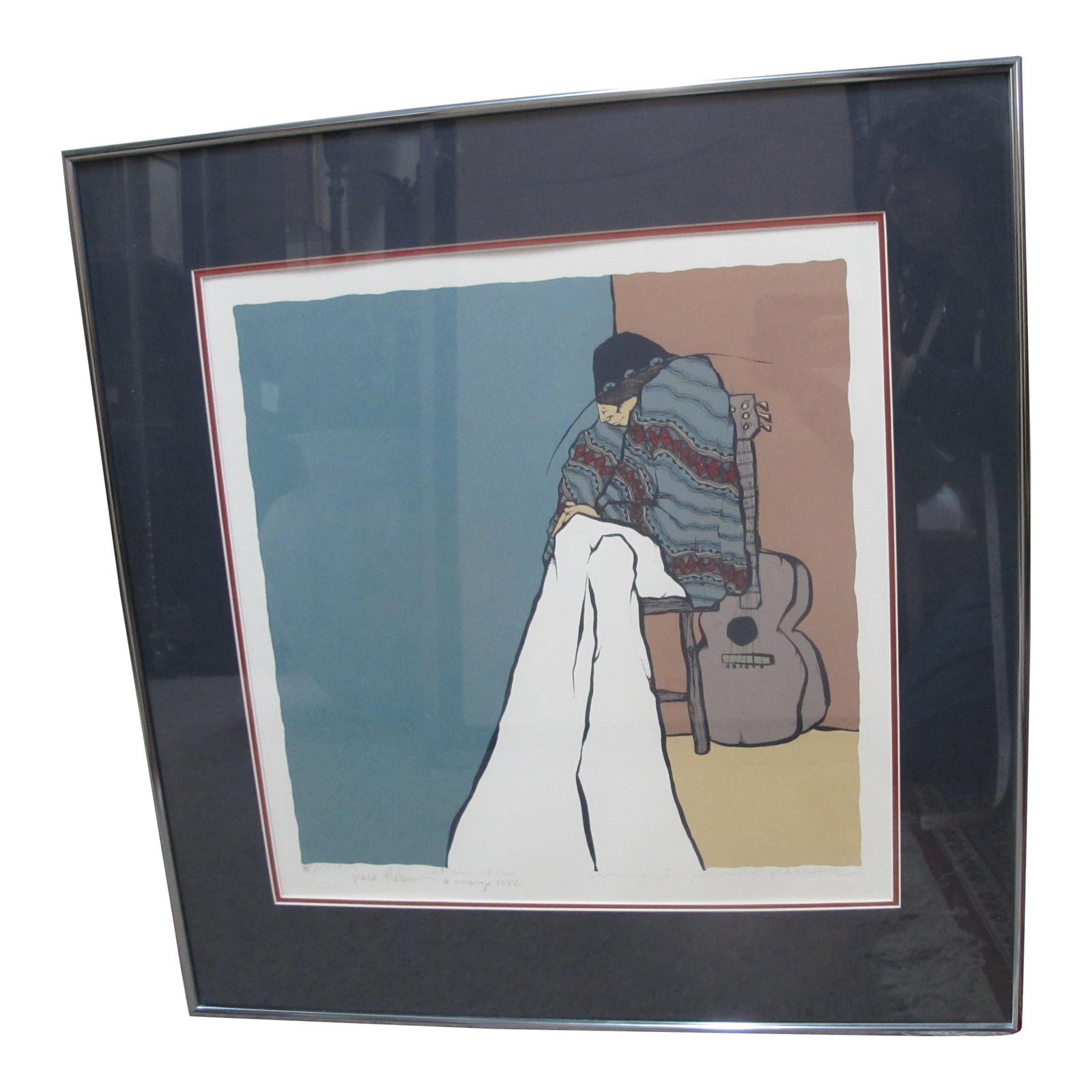Amado Pena Signed Limited Ed Native American Guitar Musician Print Para ...