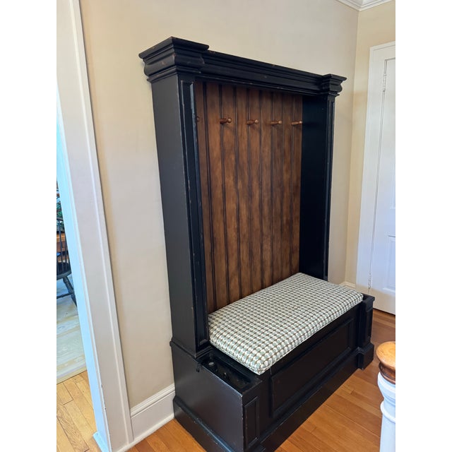 Pierre Deux French Country Hall Tree / Storage Bench | Chairish