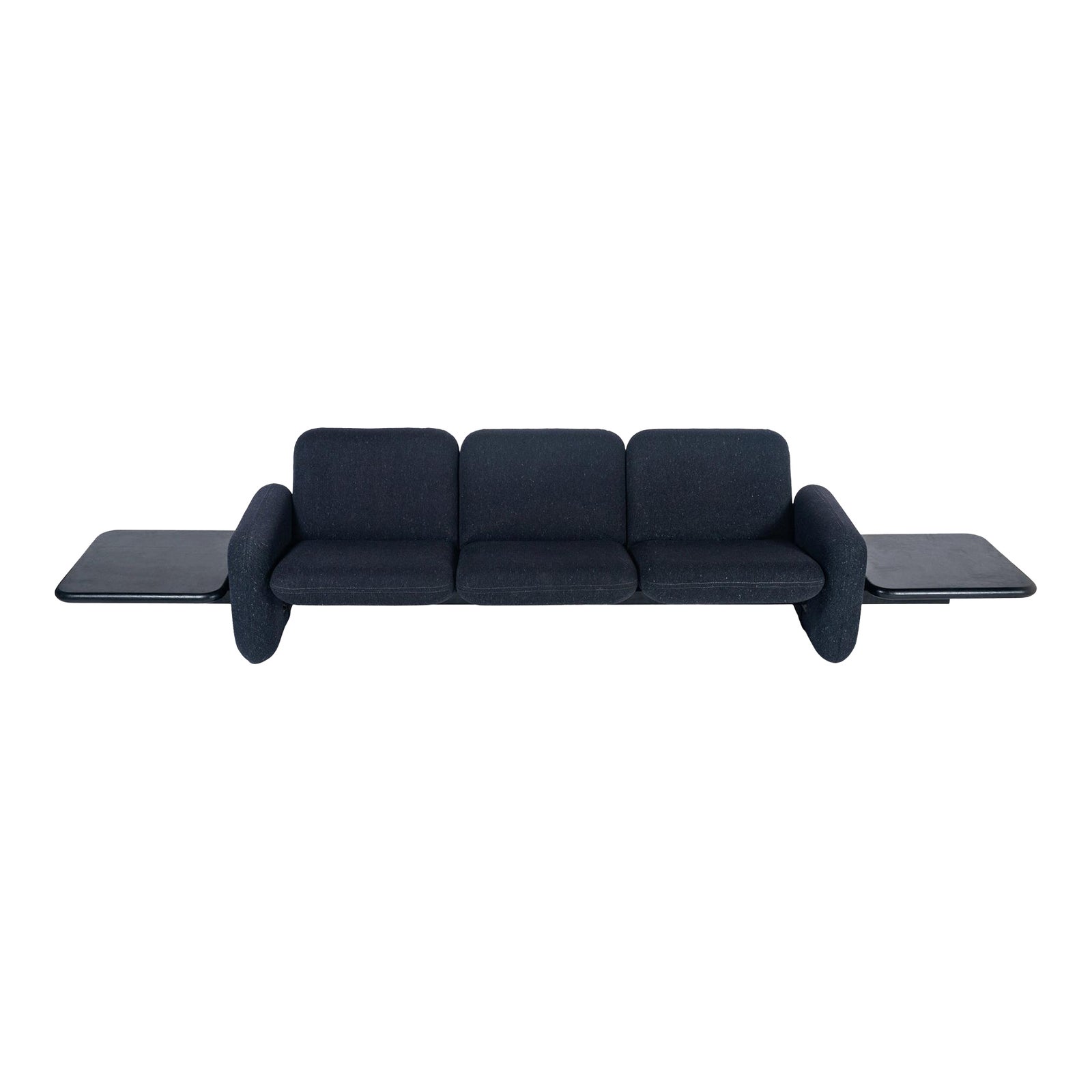3 Seater Chiclet Sofa with Side Tables | Chairish