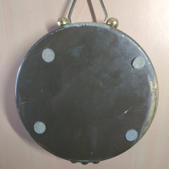 1965 Vintage Round Wall Clock by Franz Hermle & Sons | Chairish