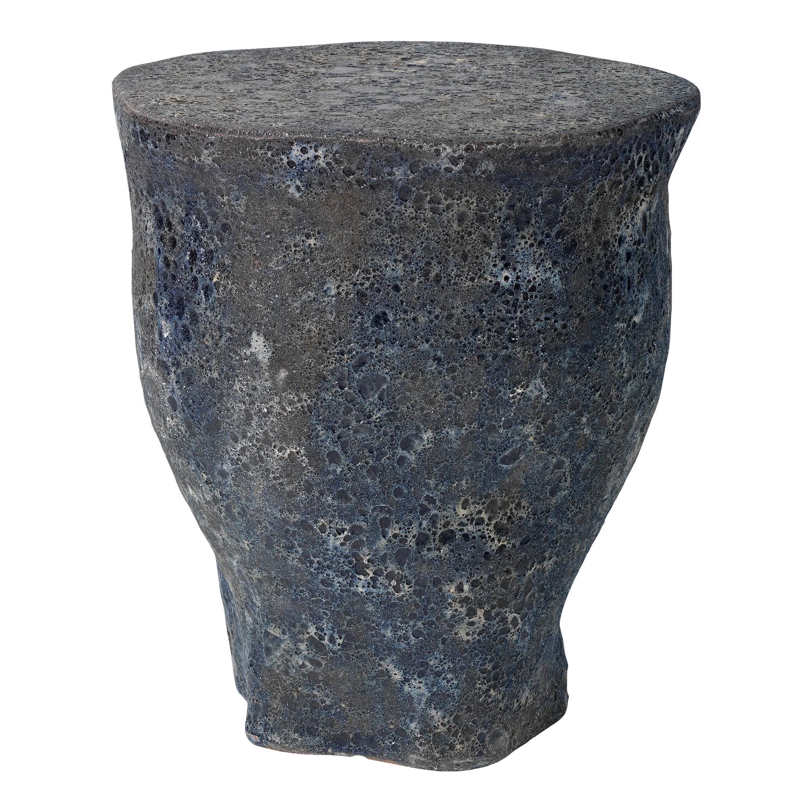 Molten Side Table in Blue | Chairish