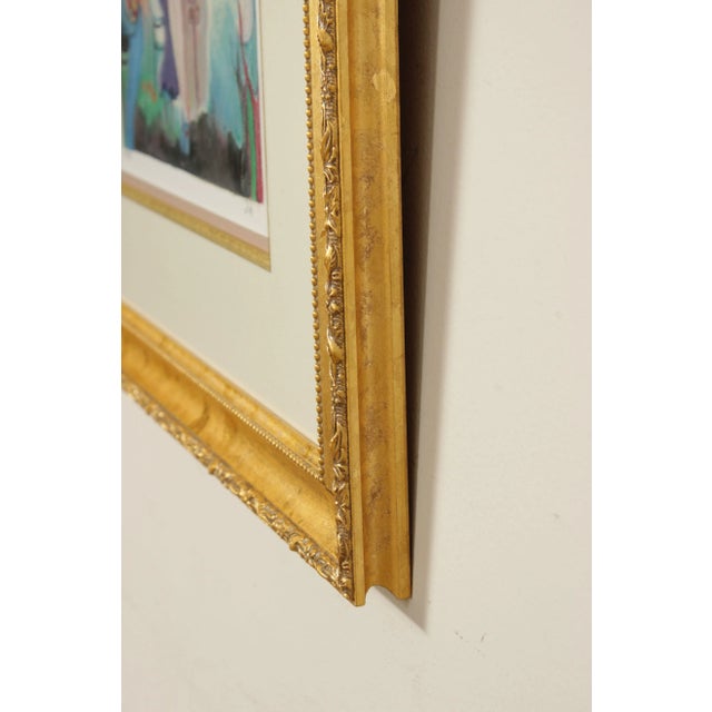 Mid 20th Century "In the Cafe" Serigraph Print by Zule Moskowitz | Chairish