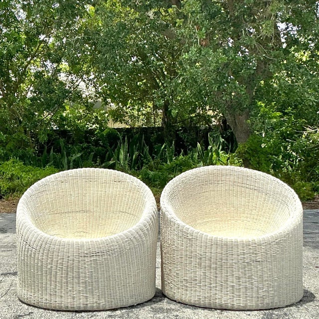 Rattan garden tub chairs store