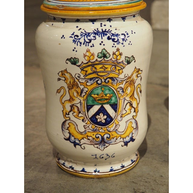 A Collection of 10 Italian Polychrome Albarelli Jars, 18th C. To 20th C ...