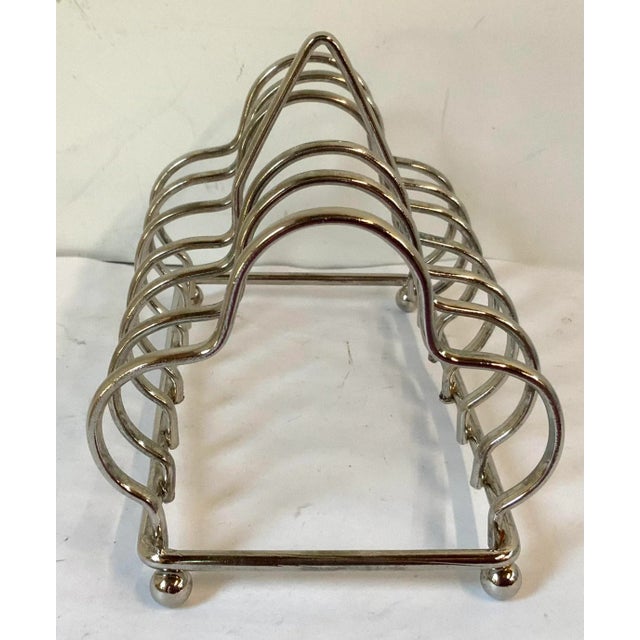 Vintage English Silverplate Toast Rack | Chairish