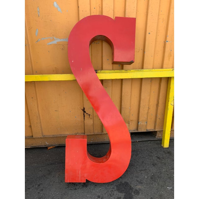 Vintage Metal Porcelain Sign Letters " Sale" | Chairish