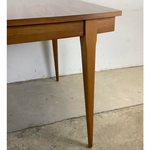 Mid-Century Dining Table With Removable Leaf | Chairish