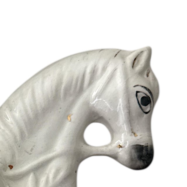 19th-Century English Staffordshire Flatback Horse and Rider Figure C ...