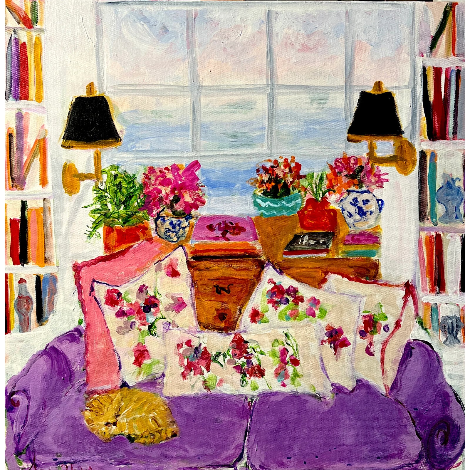 Ocean View, an Original Painting | Chairish