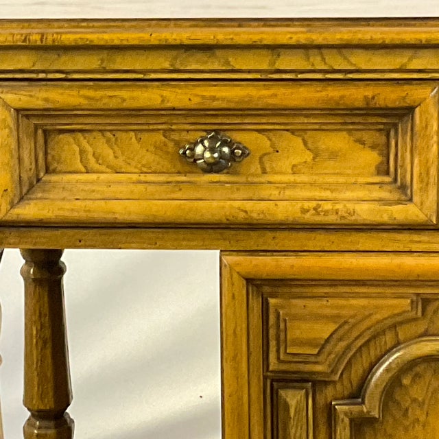 Mid-Century Thomasville Sideboard Server With Drop Leaf Extensions ...