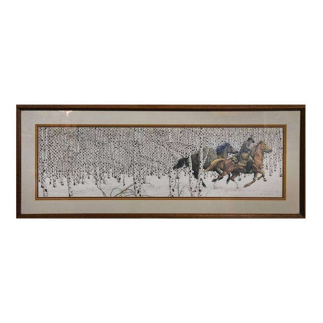 1970s Bev Doolittle Lithograph Sacred Ground, Framed | Chairish