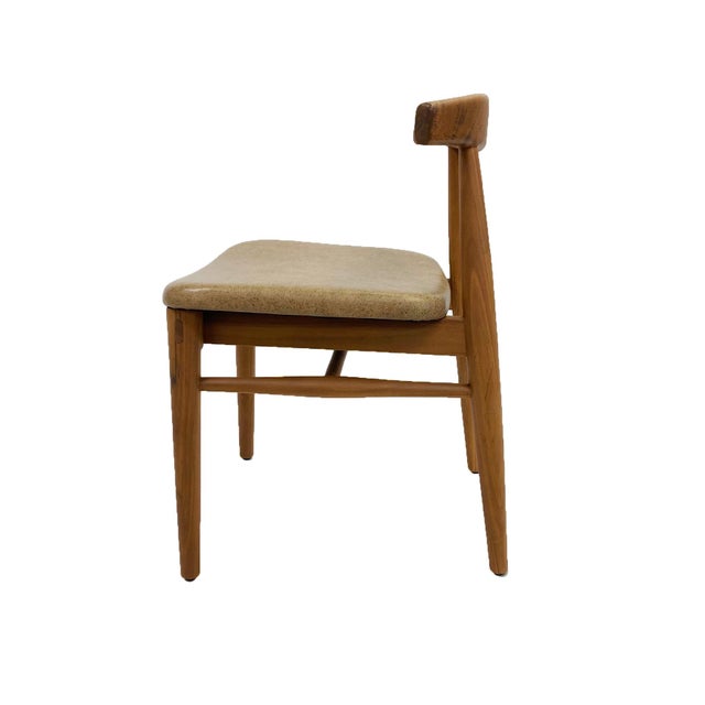 Indo Puri Dian Dining Chair With Faux Leather Seat | Chairish