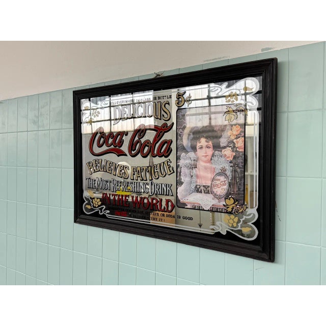 old coca cola mirror