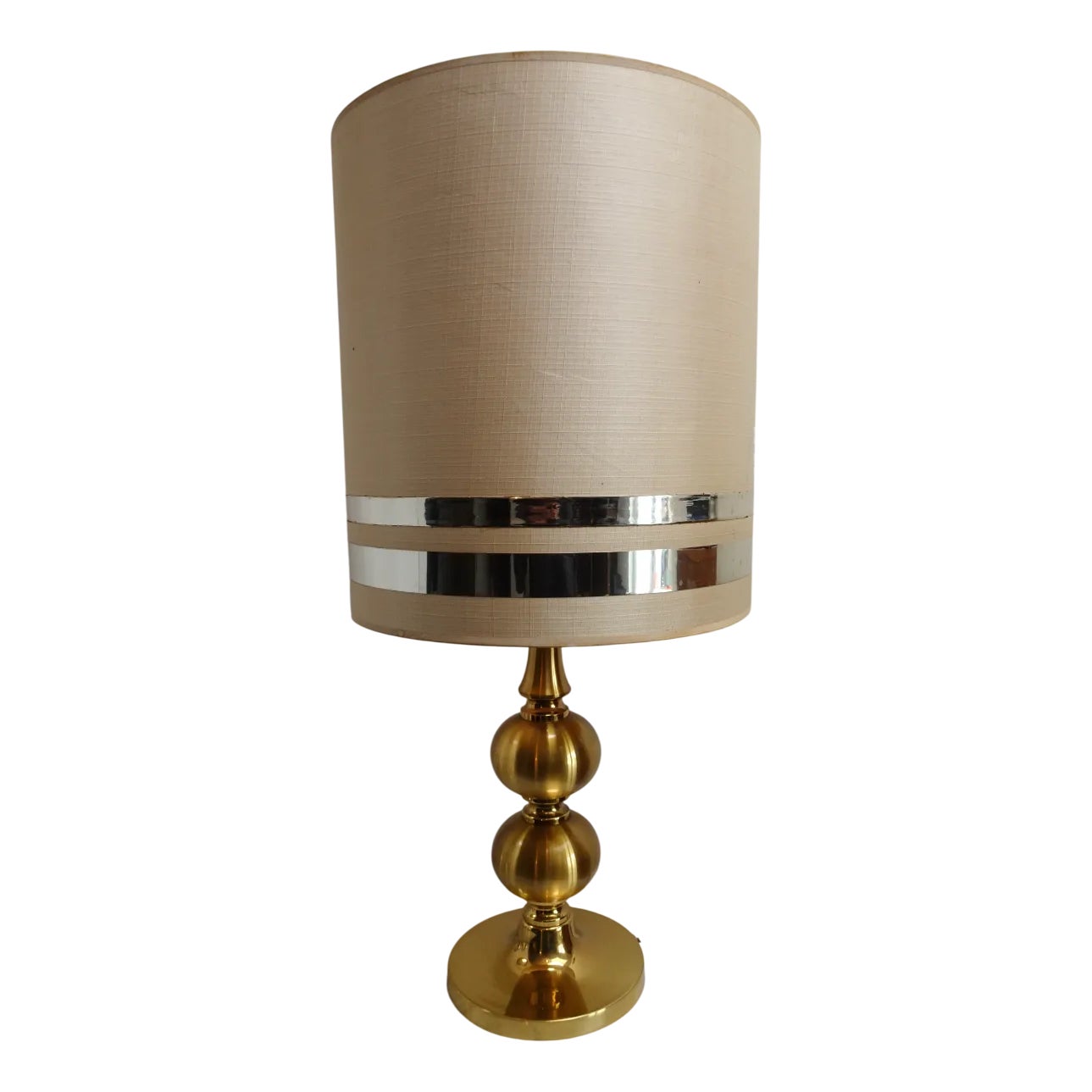 Gilded Ball Table Lamp by Boulanger from Boulanger, 1970s | Chairish