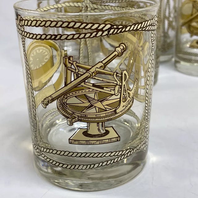 1970s Mid-Century Modern Georges Briard Nautical Navigation Old World ...