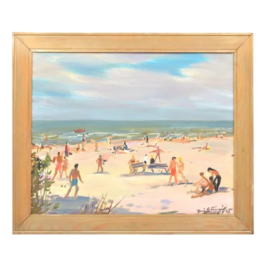 Juris Germanis, Jurmala, Oil on Canvas, 21st Century | Chairish