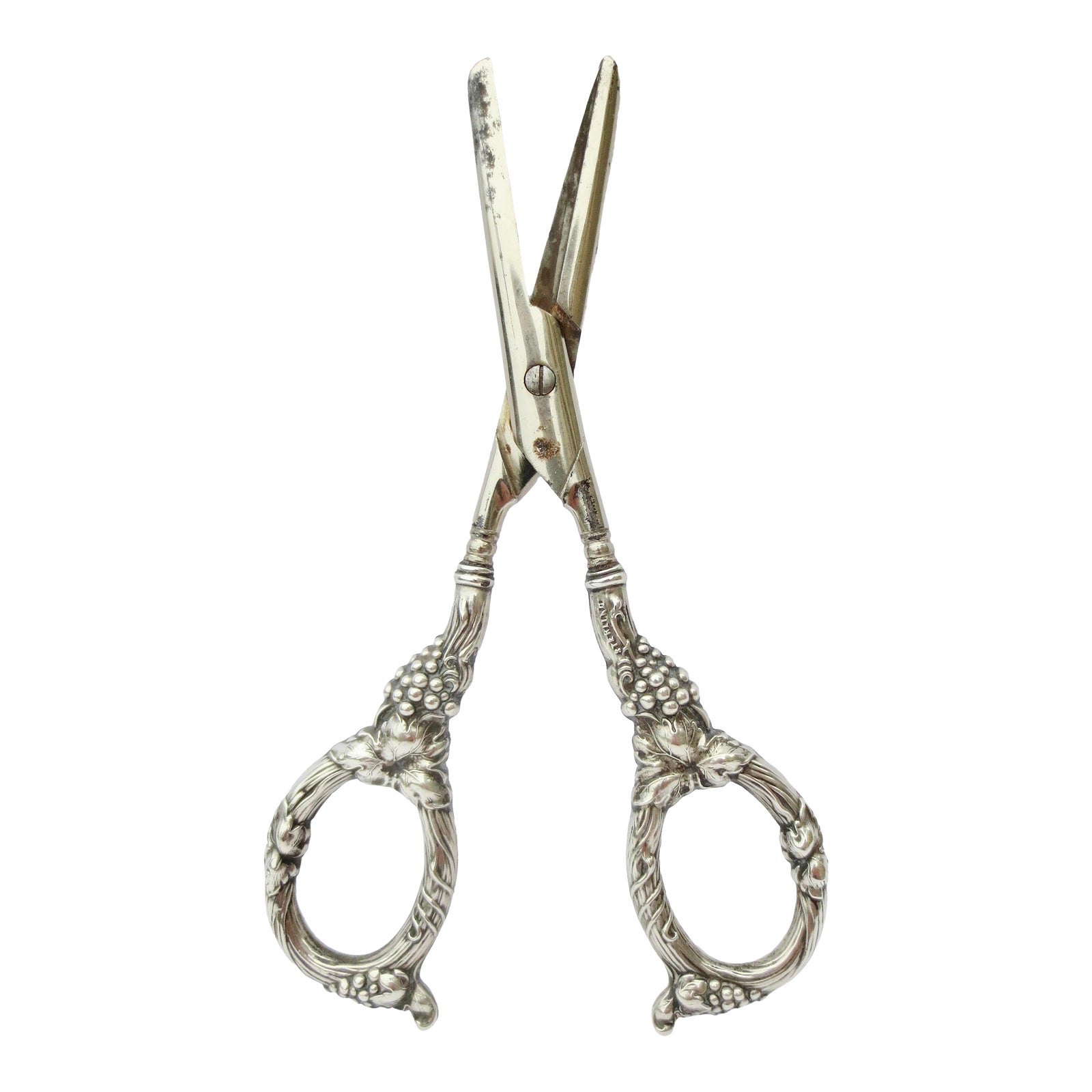 Grape Shears Sterling Silver Circa 1920s' | Chairish