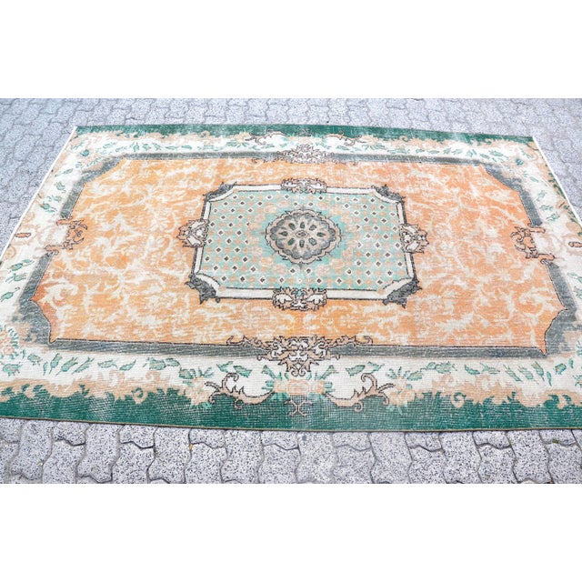 Vintage Tribal Pastel Color Anatolian Unique Rug | Chairish