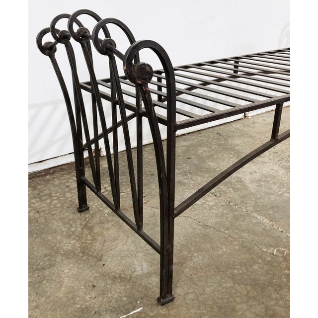 Vintage Cast Iron Bench | Chairish