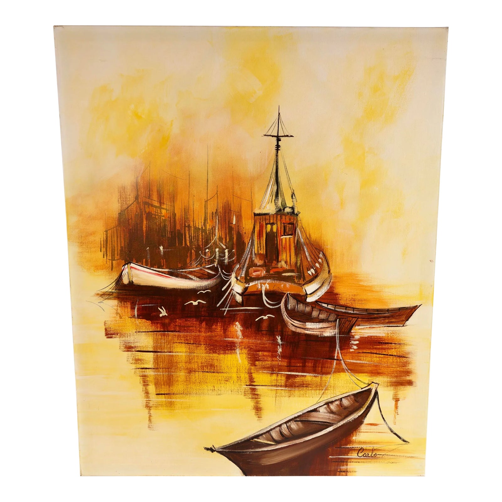 Mid Century Artist Carlo of Hollywood | Chairish