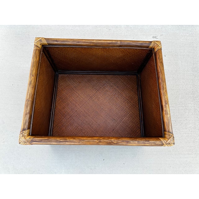 Selamat Designs Woven Rattan/Bamboo Storage Box | Chairish
