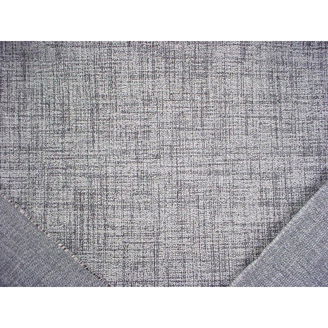 Contemporary Rafu Loam Grey White Silver Chenille Strie Upholstery ...