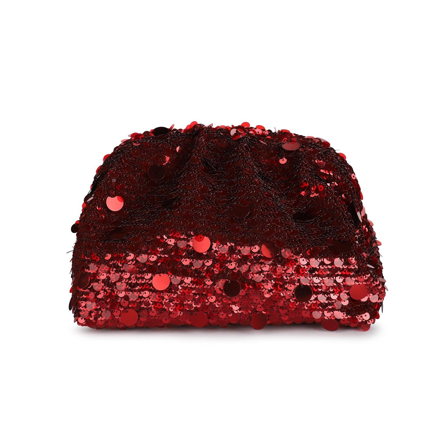 Rafe Cabernet Sequin Aya Frame Clutch | Chairish