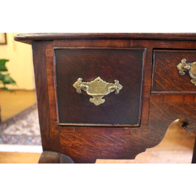 Circa 1730 English Country Oak Lowboy or Dressing Table | Chairish