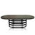 8ft Koa Wood Oval Race Track Dining Table by Cameron | Chairish