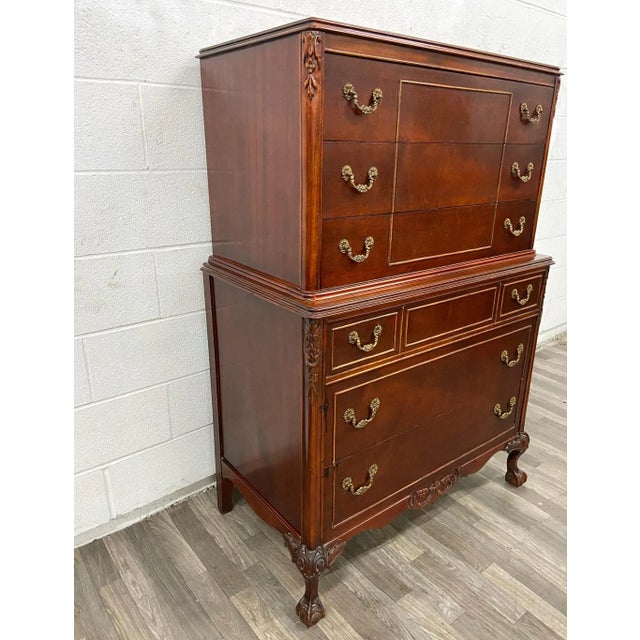 Vintage Chippendale Style Chest in Chest | Chairish