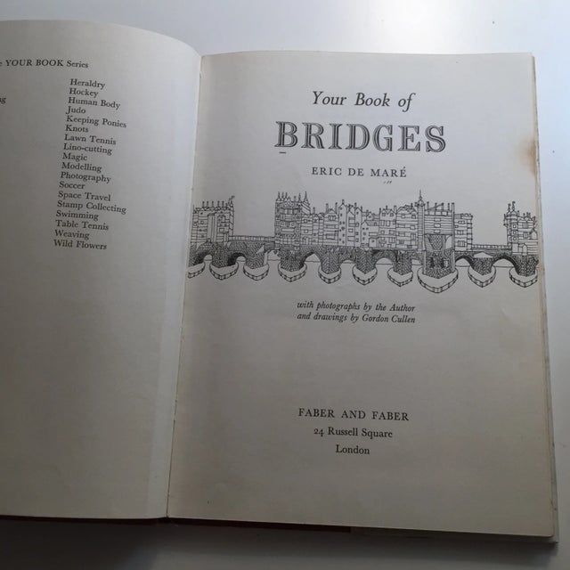 "Your Book of Bridges" Eric De Mare 1963 Book | Chairish
