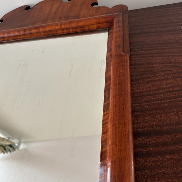 19th Century Federal Cherry Wall Mirror | Chairish