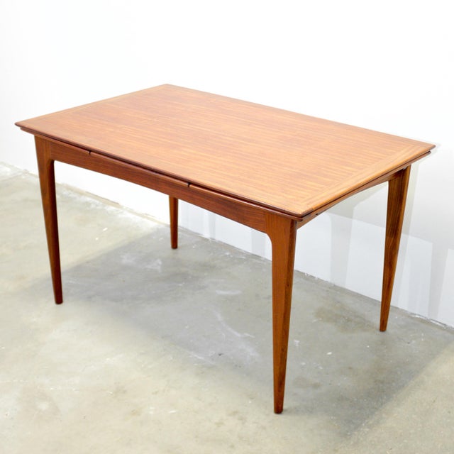 1960s Younger Furniture Draw Leaf Teak Dining Table | Chairish