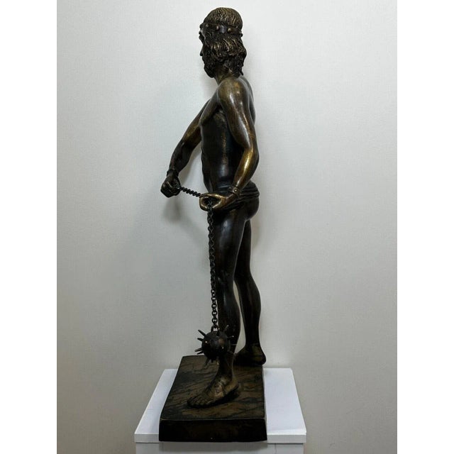 1920s French Bronze Gladiator Warrior Sculpture | Chairish
