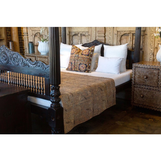 Haizel Block Print Coverlet | Chairish