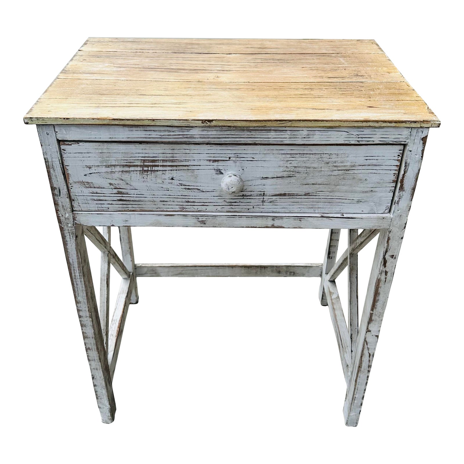 Cottage Chic Side Table | Chairish