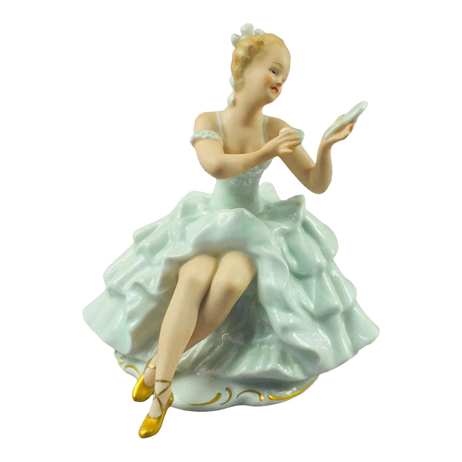 Vintage Porcelain Ballerina Figurine From Wallendorf, Germany, 1970s ...