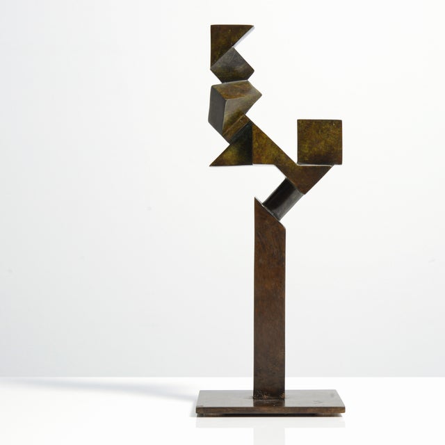 Late 20th Century Gavin Zeigler Abstract Bronze Sculpture | Chairish