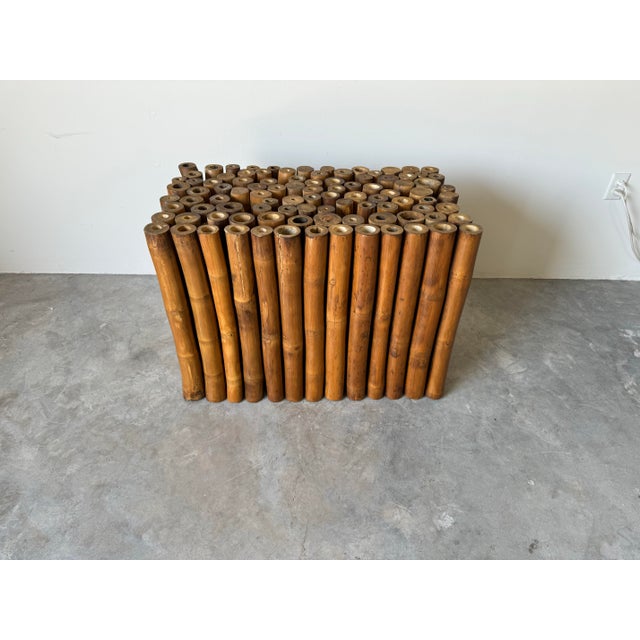 Vintage Antonio “Budji” Layug - Style Sculptural Cluster Bamboo & Glass ...