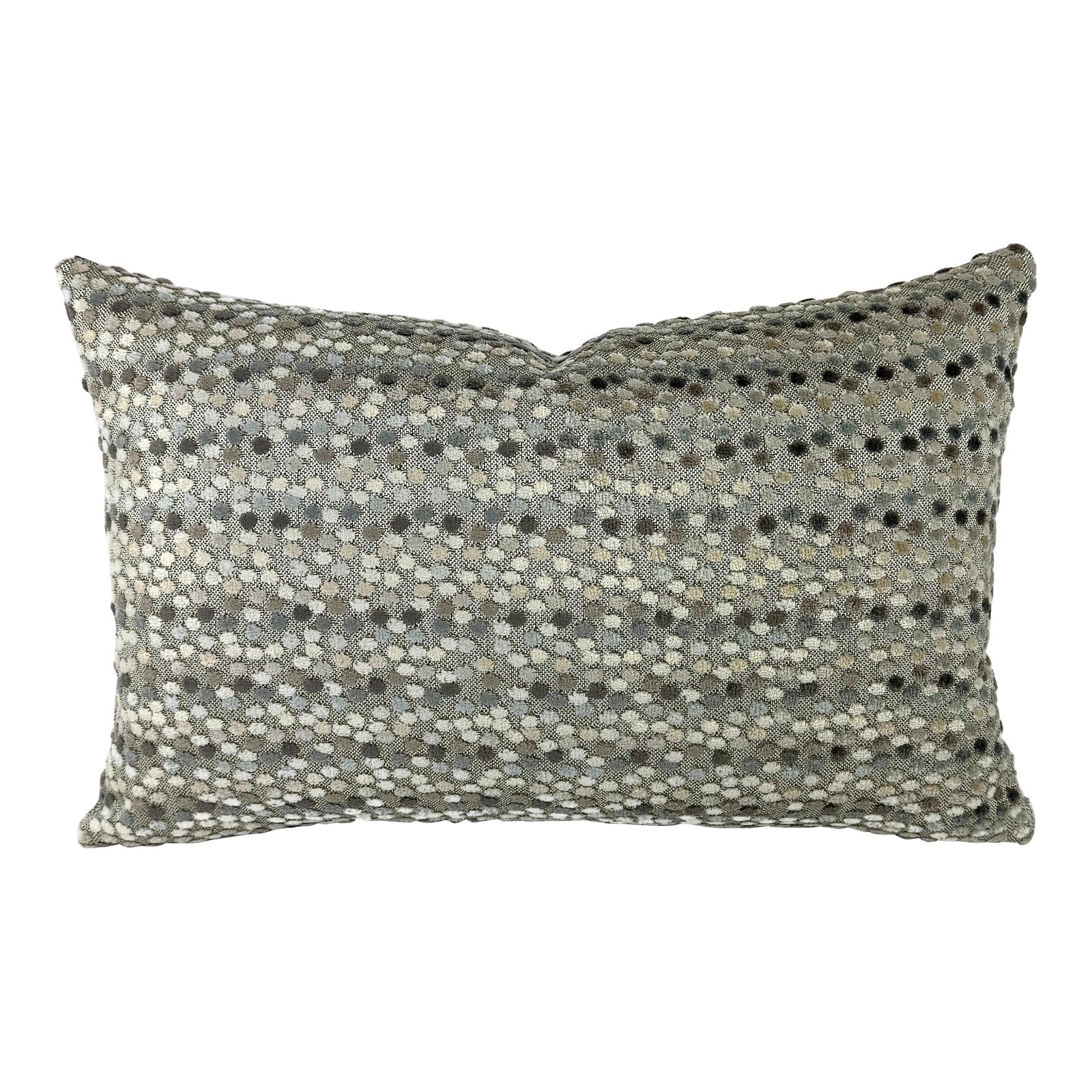 Hamilton Fabrics Bacchus in Pebble Lumbar Pillow Cover | Chairish