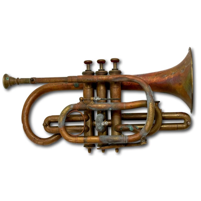 Authentic Late 19th Century Antique Brass "Shepherds Crook" Cornet ...